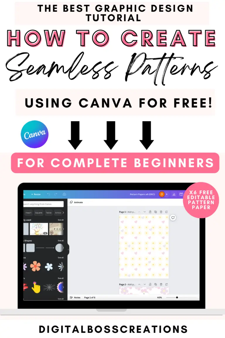 How To Create Seamless Patterns In Canva For Free Digitalbosscreations