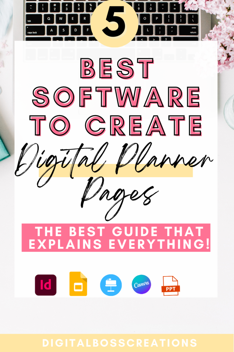 The 5 best software to create digital planner pages - DigitalbossCreations