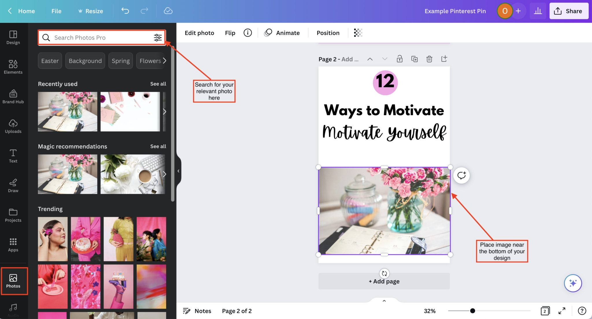 How to create amazing click-worthy Pinterest pins using Canva for free ...